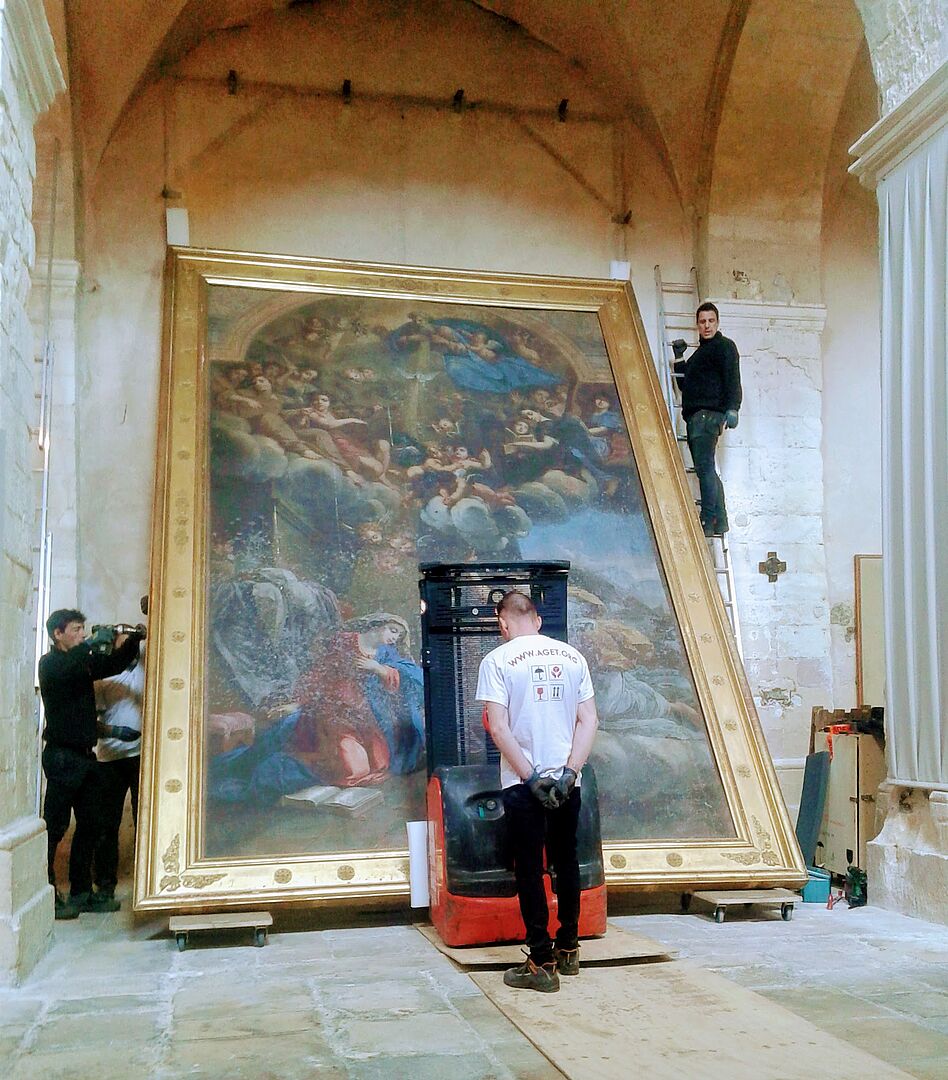 PATRIMOINE - Restauré, "L'Annonciation" retrouve l'église Saint-Genest ...