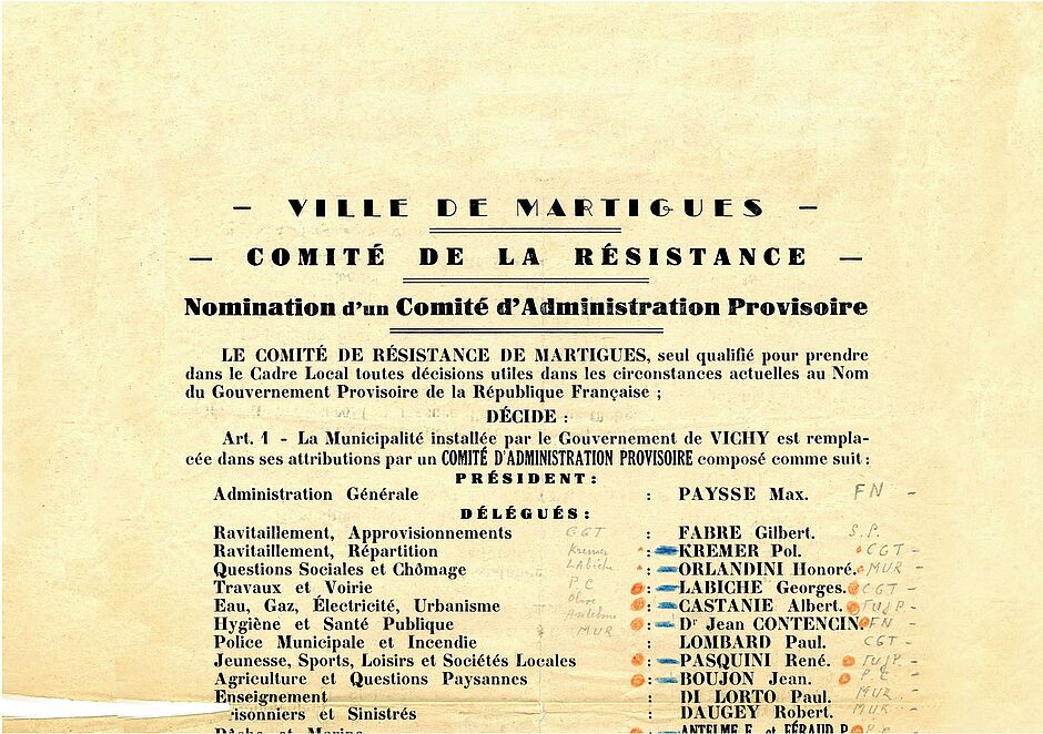 De la Seconde Guerre mondiale à nos jours - Martigues Bouge